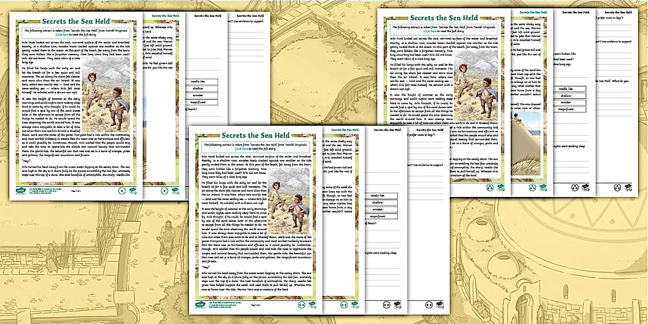 'Secrets the Sea Held' UKS2 Fiction Reading Comprehension